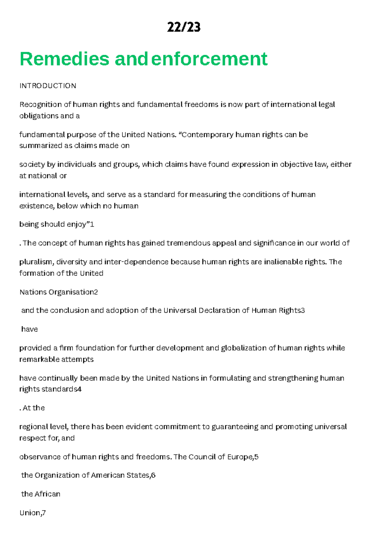 Remedies and enforcement - 22/ Remedies and enforcement INTRODUCTION ...