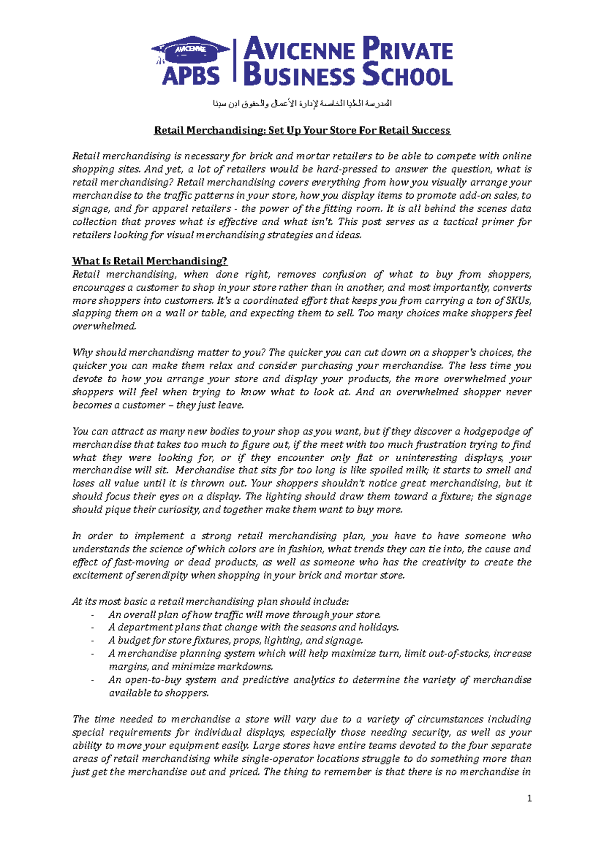 Chapter 6 Distribution - Retail Merchandising: Set Up Your Store For ...