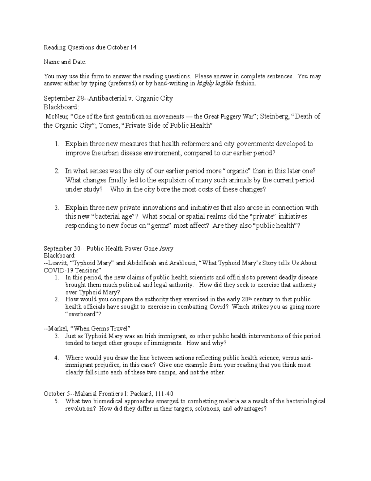 Public health Reading Questions #4 due Oct 14 revised and final (1) 2 ...