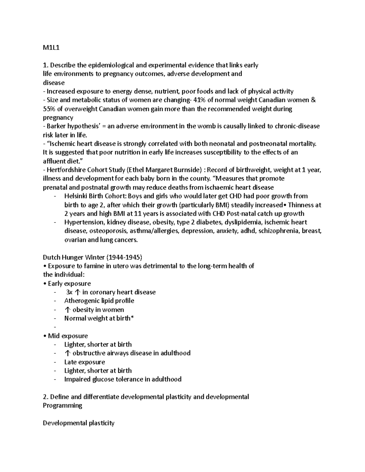 M1l1 Midterm 1 Lectures Notes Module 1 M1l Describe The