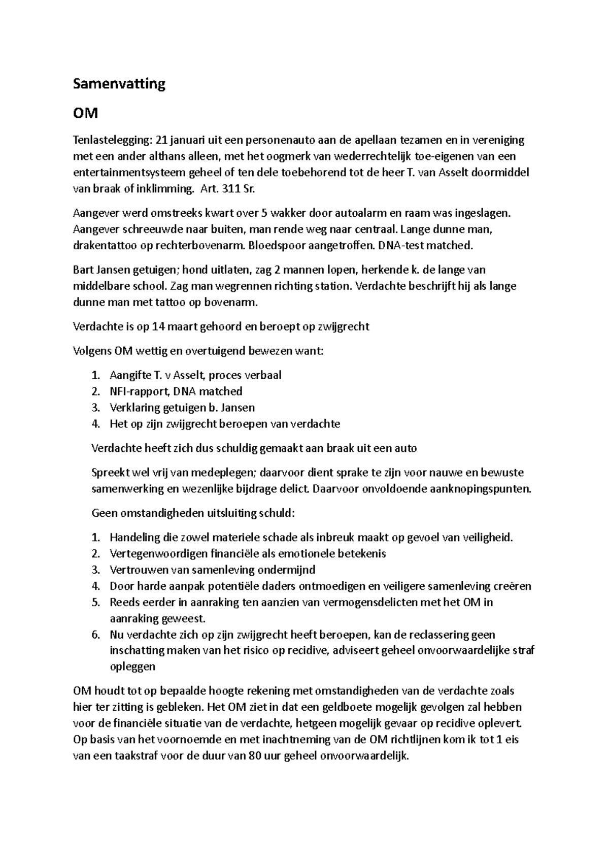 Samenvatting K. de Lange- Annekee Zaaijer - Samenvatting OM ...