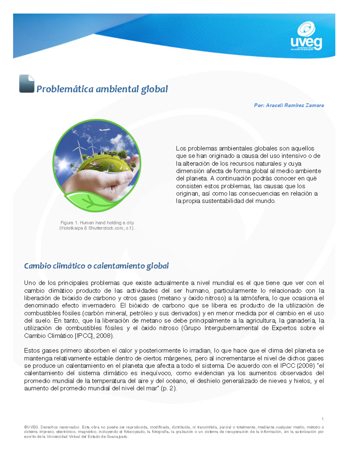 Problematica ambiental global - 1 ©UVEG. Derechos reservados. Esta obra ...