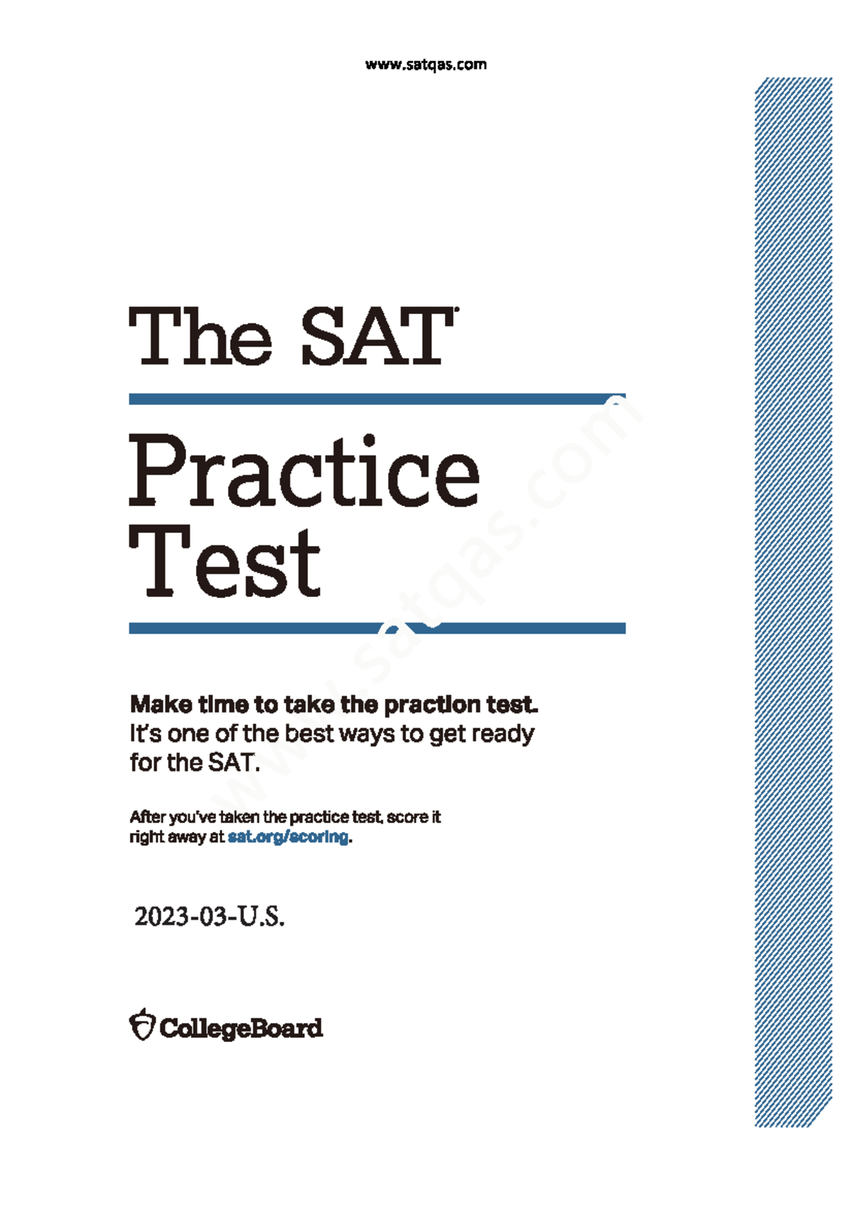 2023 March US SAT formatted with answers - Studocu