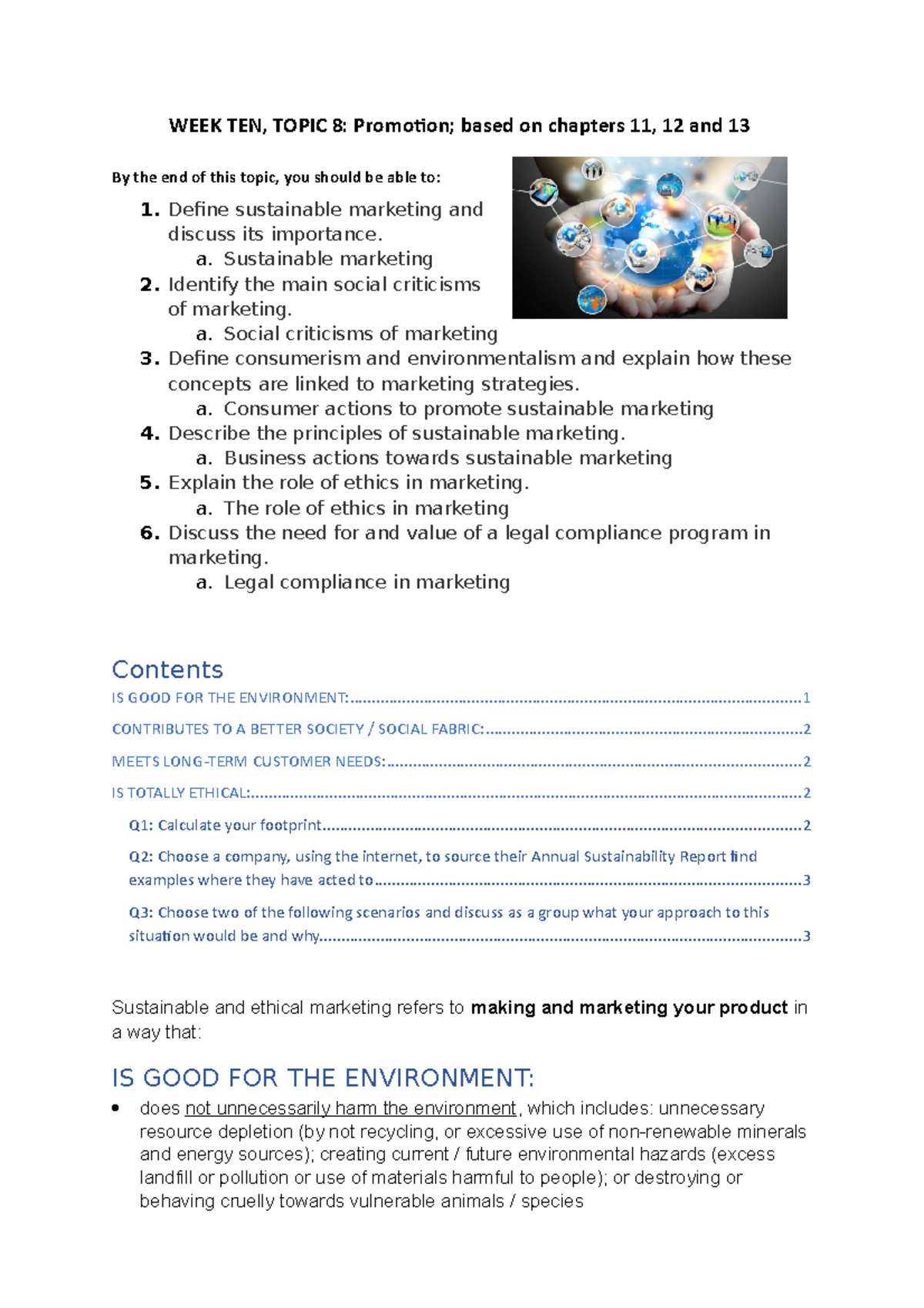 WEEK Thirteen Tutorial Activities V2-1-1 - WEEK TEN, TOPIC 8: Promotion ...