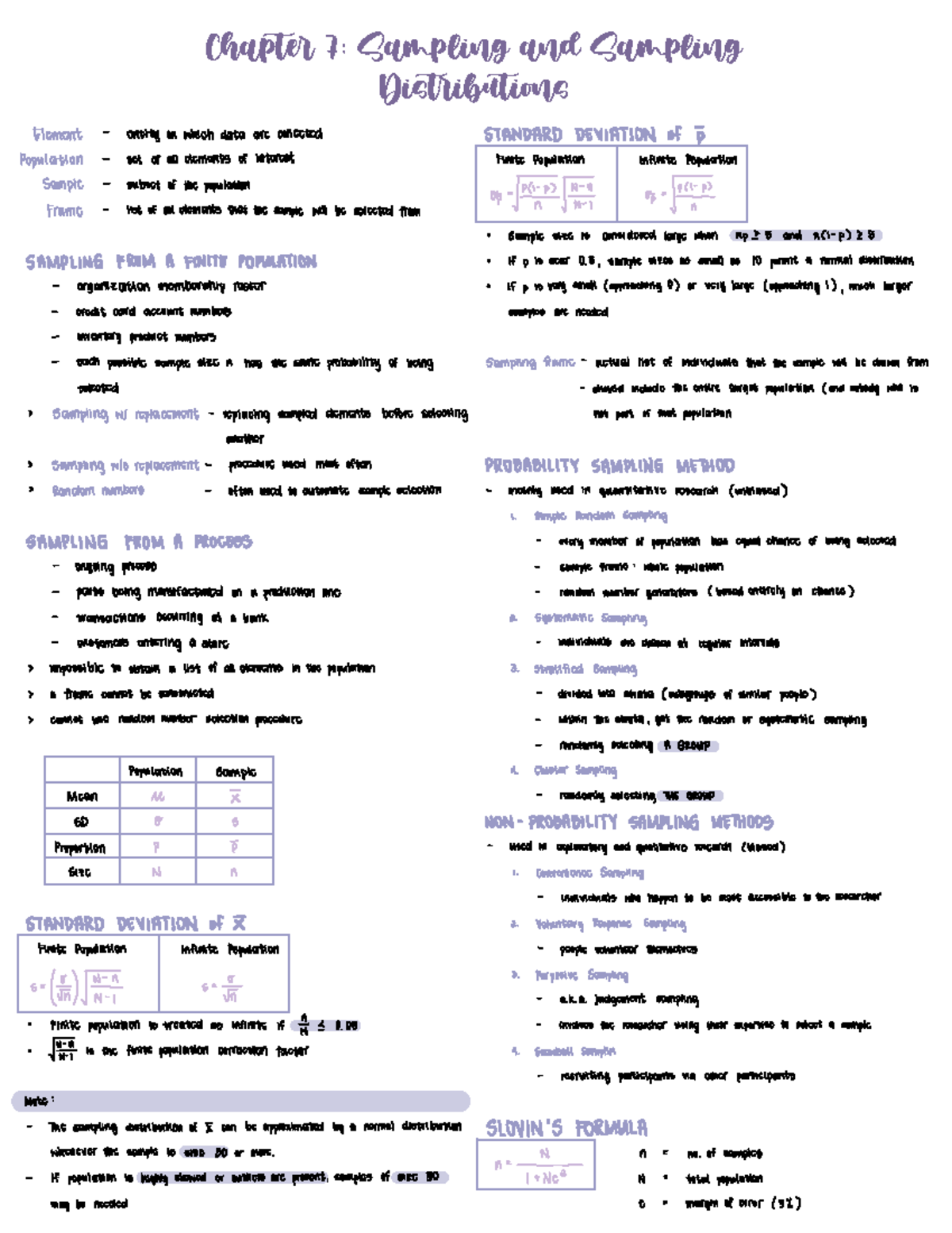Lbolytc - Test Statistics - Chapter 7: Sampling and Sampling ...