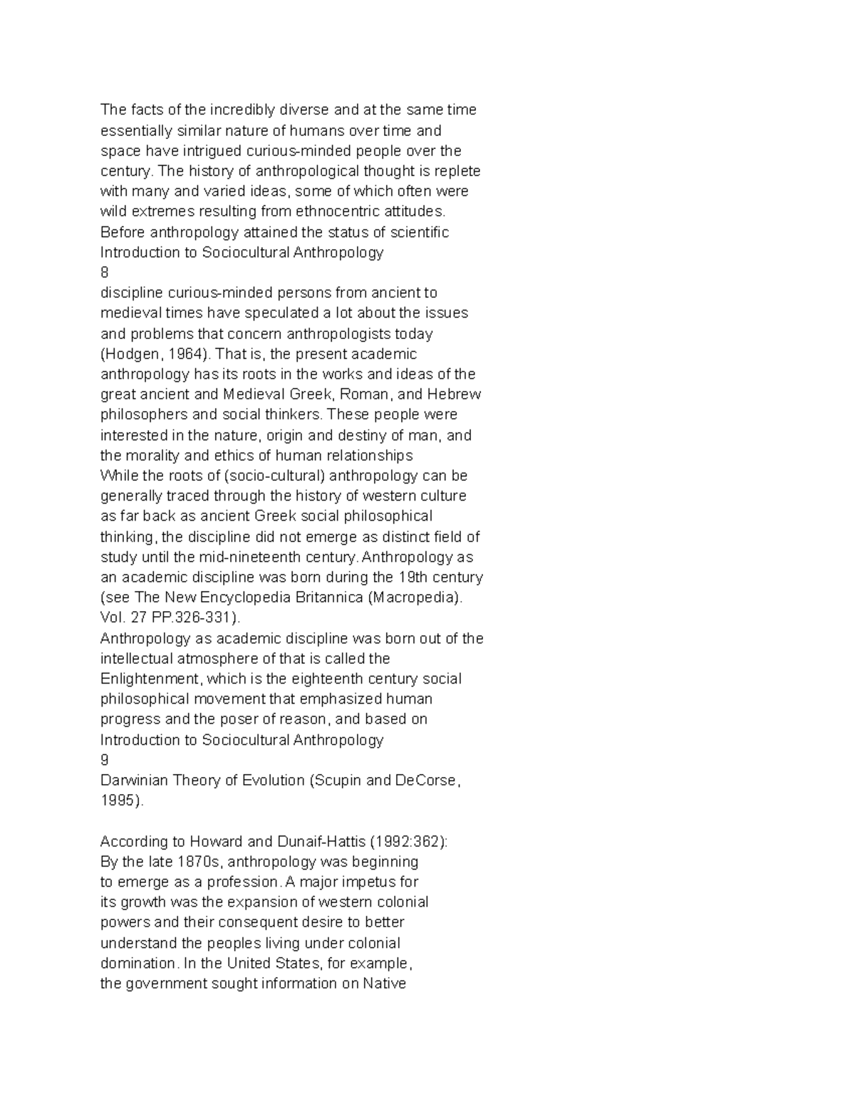 1.2 Brief Historical Overview of Anthropology - The facts of the ...