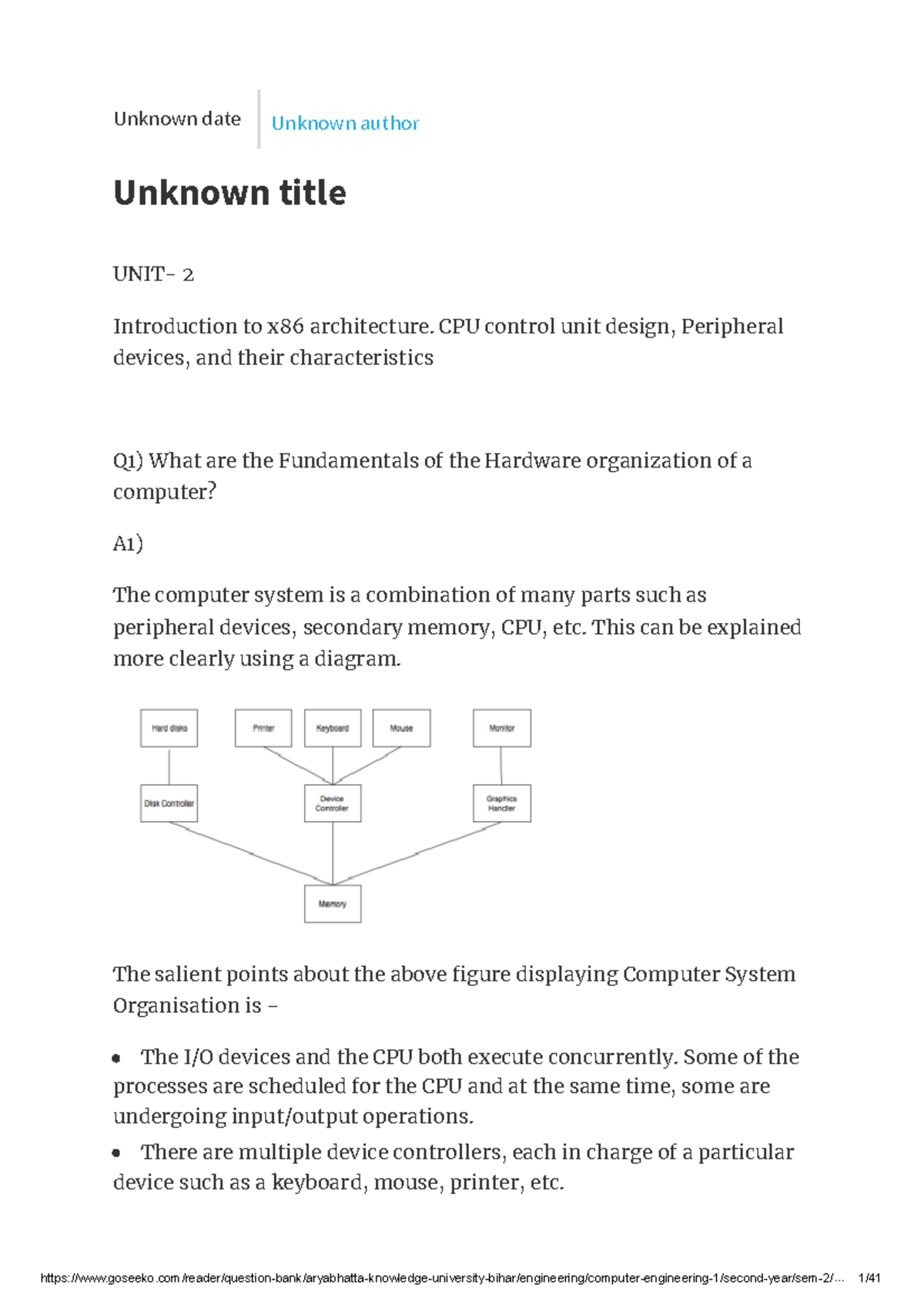 Unit 2 introduction to x86 architecture cpu control unit design ...