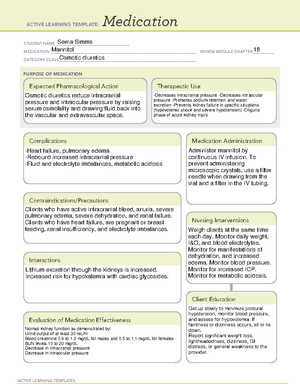 Methimazole - ACTIVE LEARNING TEMPLATES Medication STUDENT NAME - Studocu
