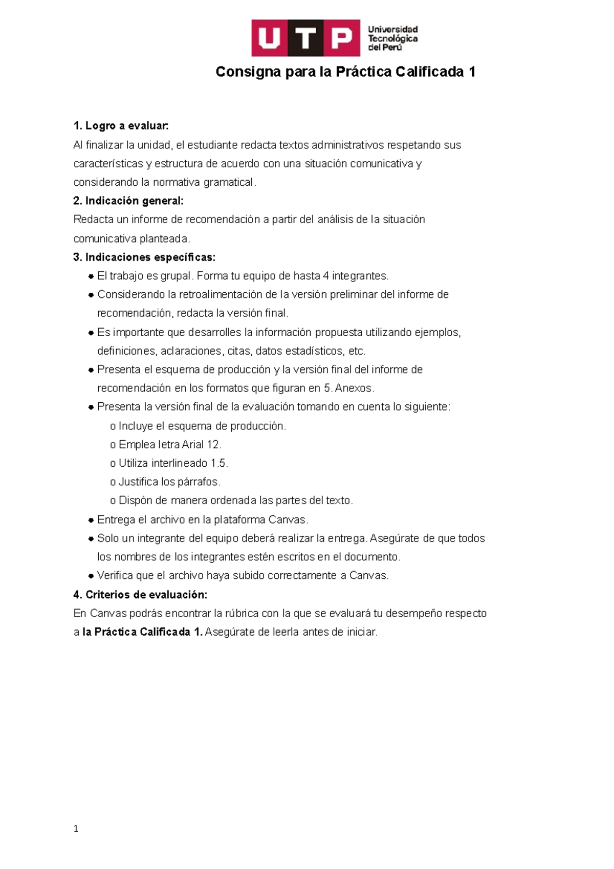 PC1ML - MT2 - Consigna para la Práctica Calificada 1 1. Logro a evaluar: Al finalizar la unidad ...