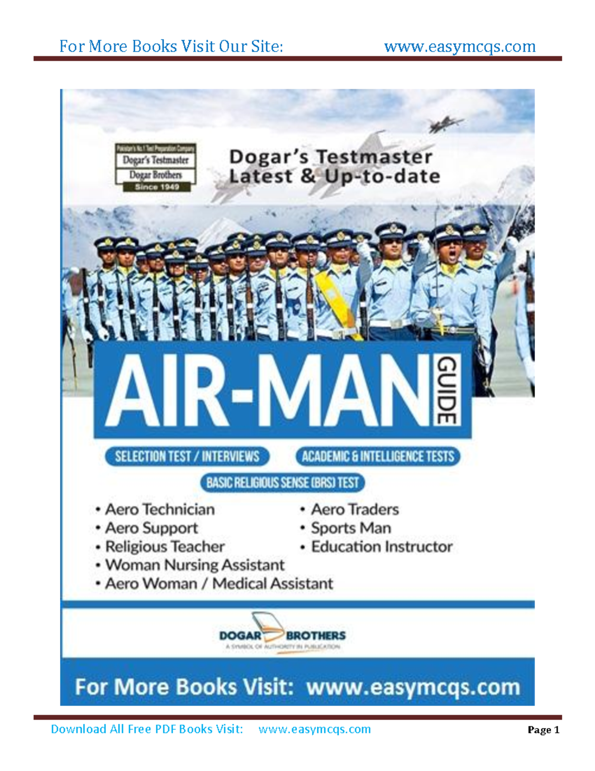 Pakistan Air Force PAF PDF BOOK - You Will Study Here 1. General ...