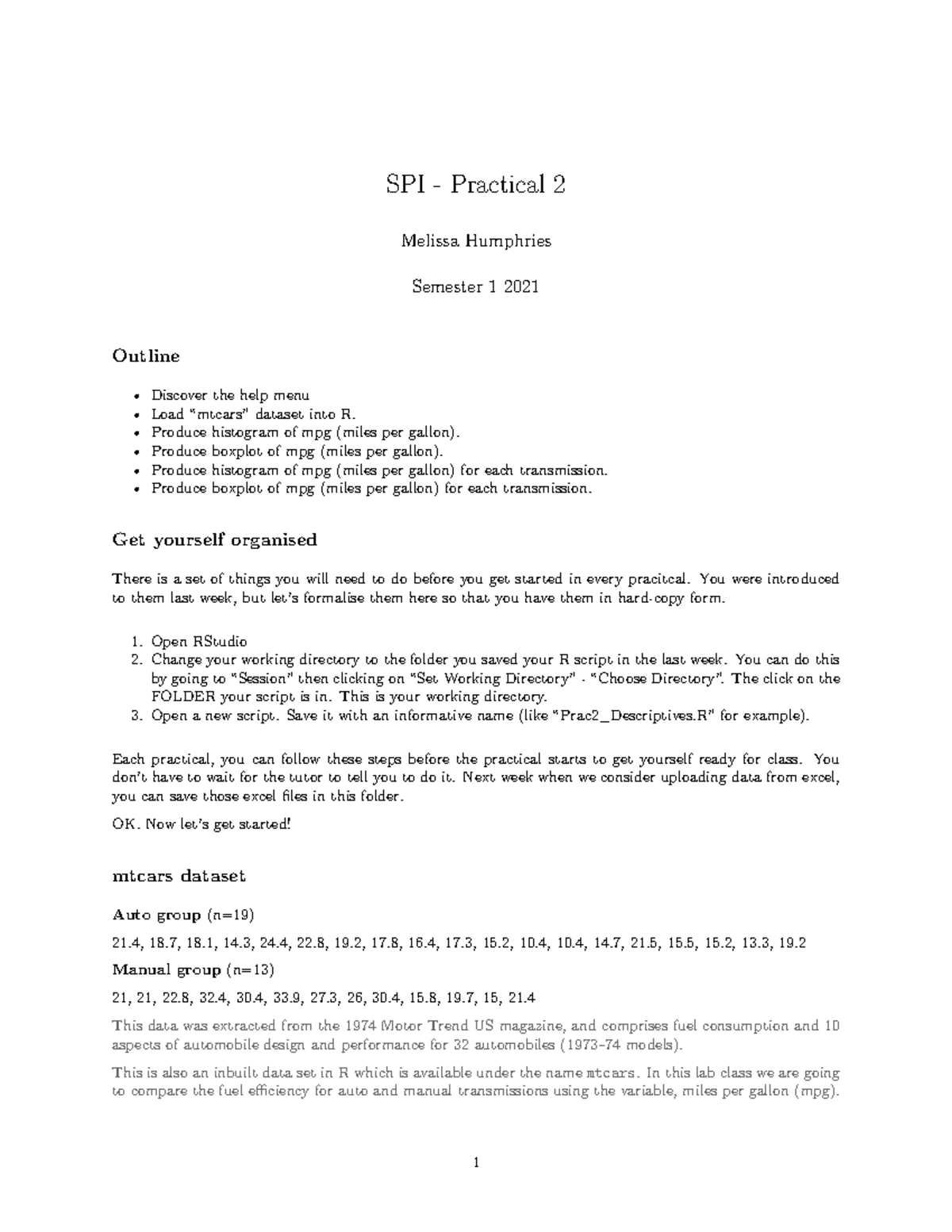 SPIP2S - Prac 2 Sol - SPI - Practical 2 Melissa Humphries Semester 1 ...