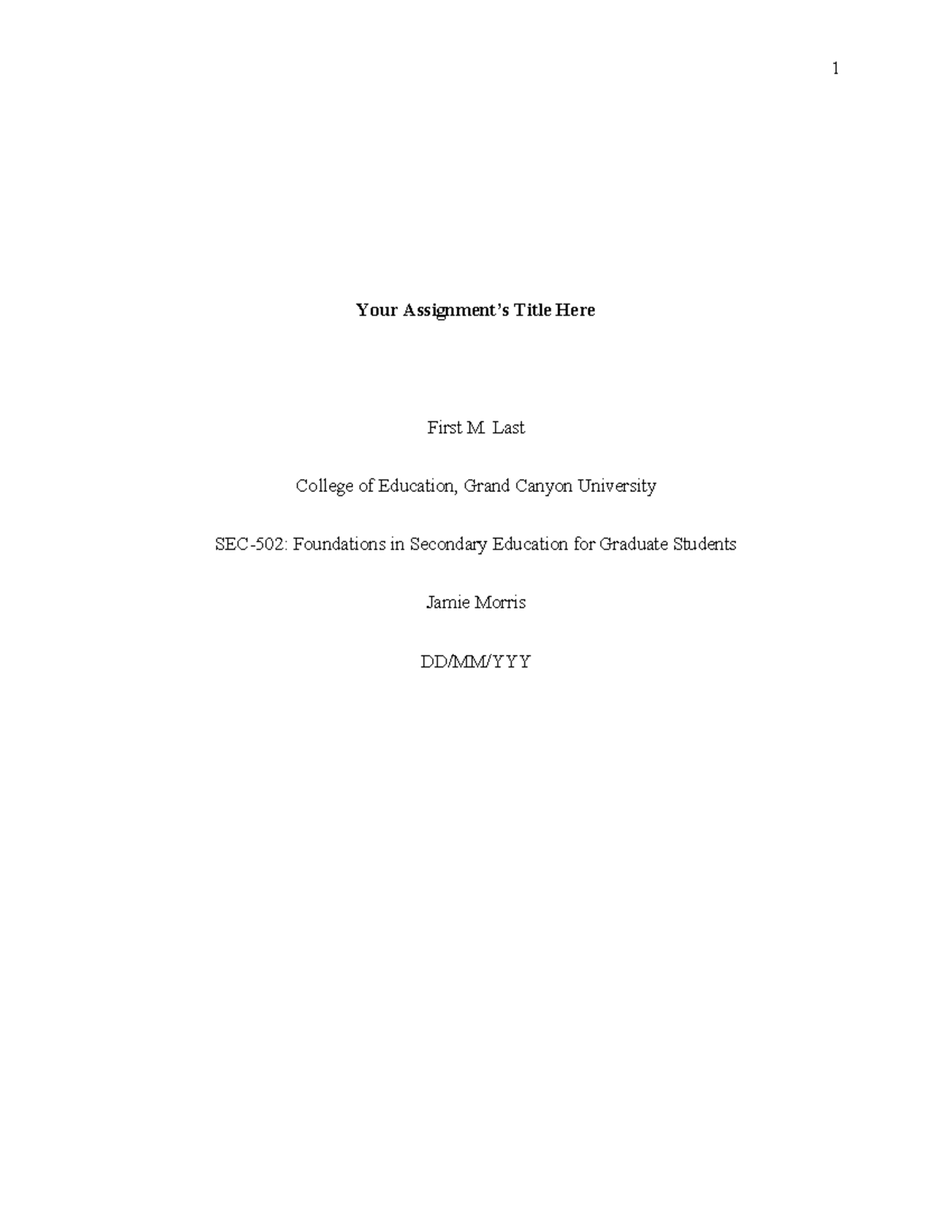 SEC 502 Topic 4 - Technology in Education Rationale Template (APA 7th ...