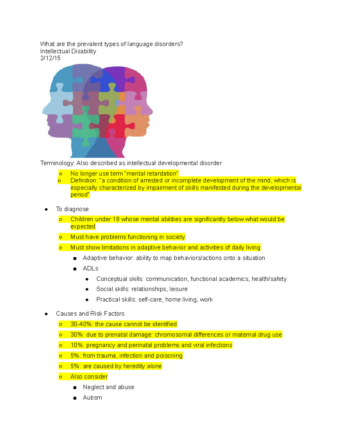 Chapter 7 Language Disorders in Early or Later Childhood - What are the ...