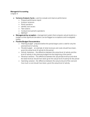 Chapter 1 - Managerial Accounting notes with Lucy Chen - Managerial ...