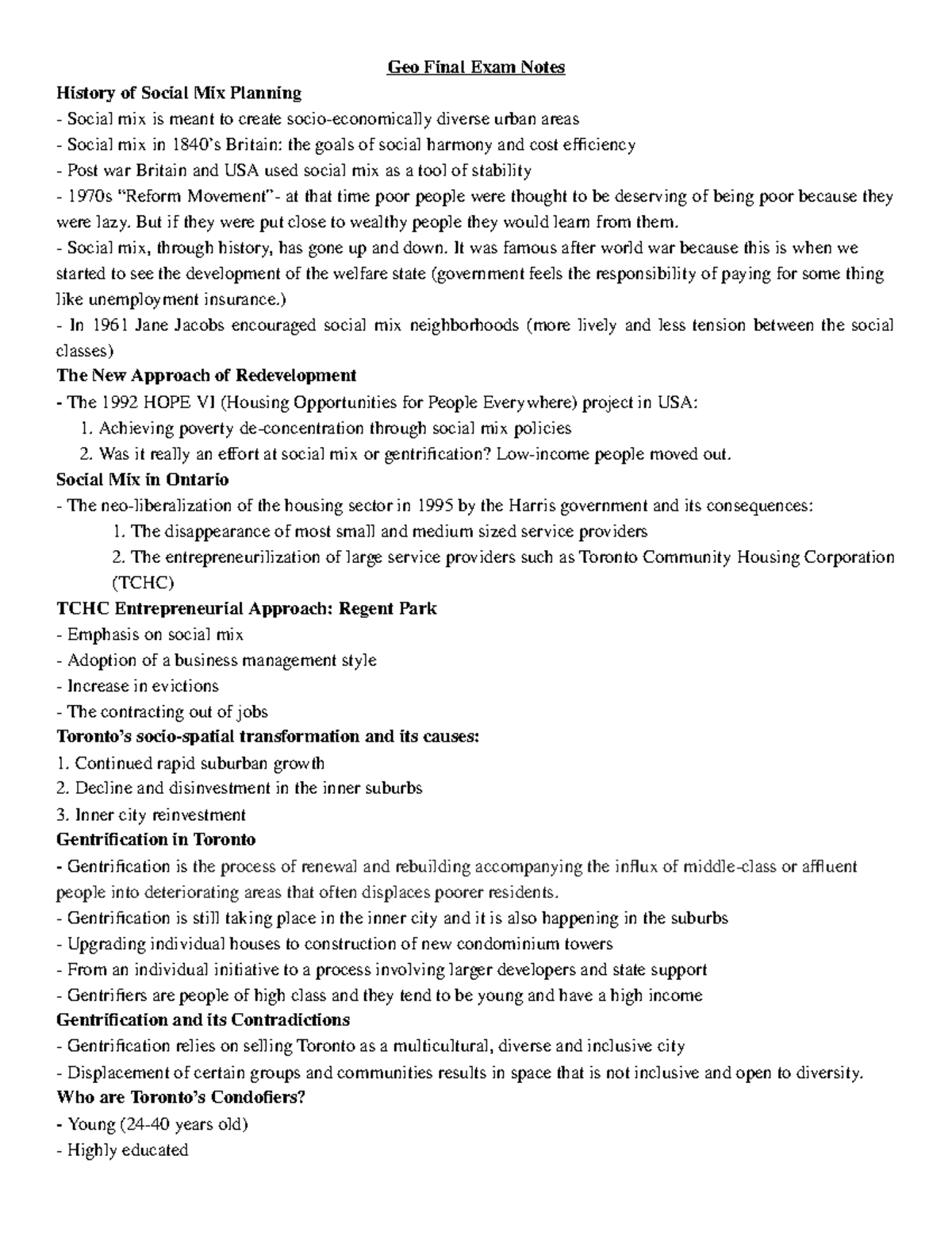 Lecture notes, lecture 4-13 - final exam notes - Geo Final Exam Notes ...