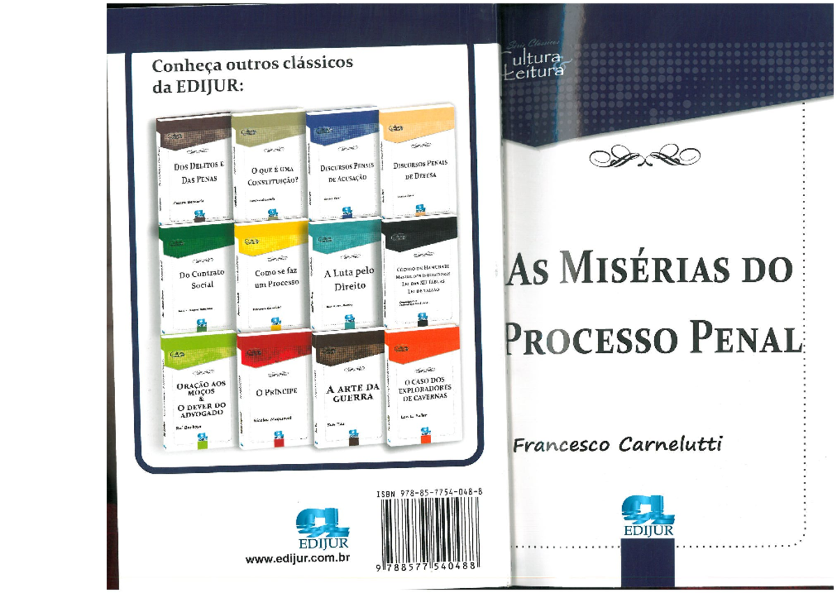 Livro PROC. Penal - Direito penal - Studocu