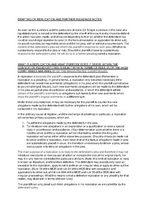 Rules and Sections on Opening Statement in court - Criminal Case ...