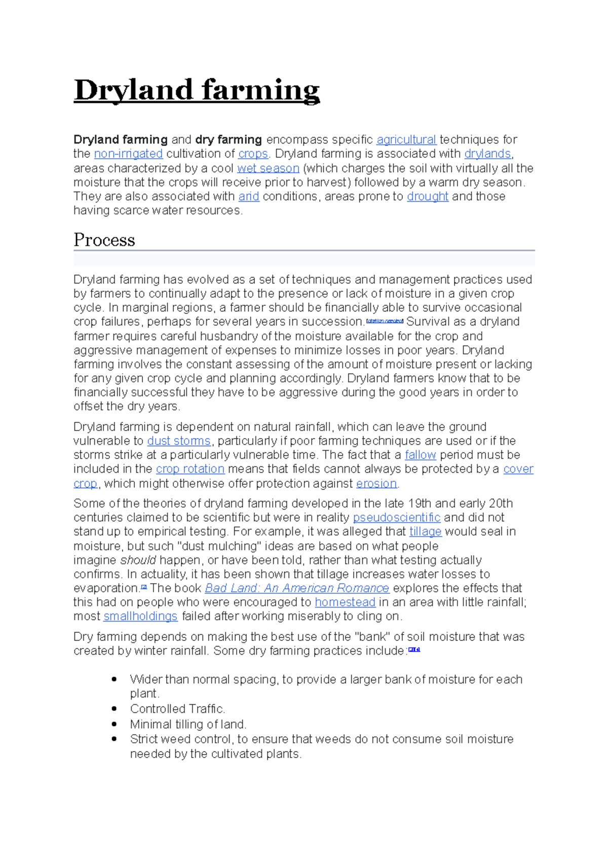 Dryland farming - Dryland farming Dryland farming and dry farming ...