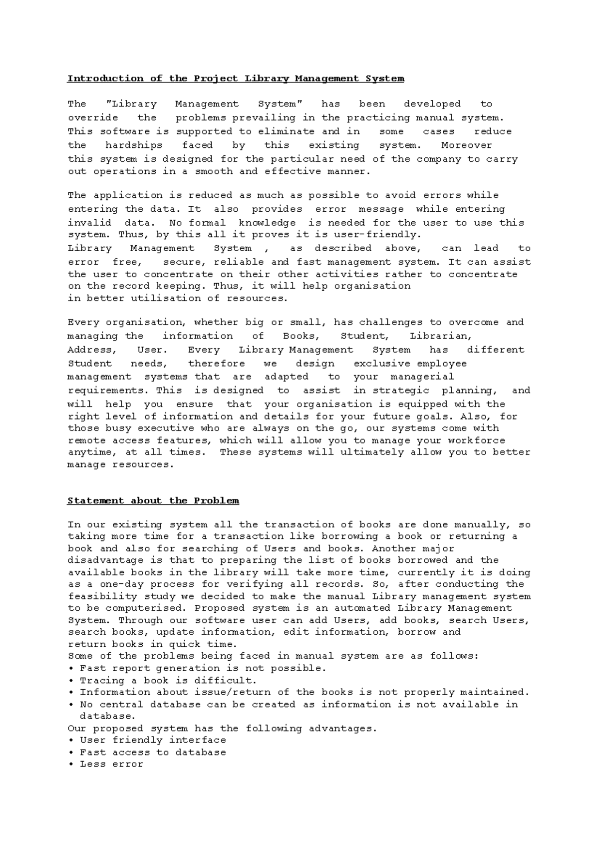 Library - hello not useful - Introduction of the Project Library ...