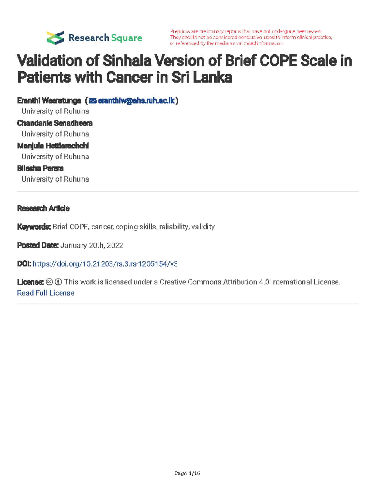 14b37cd0 0aed 4dce bcb1 f7b3783e4a8c - Validation of Sinhala Version of ...