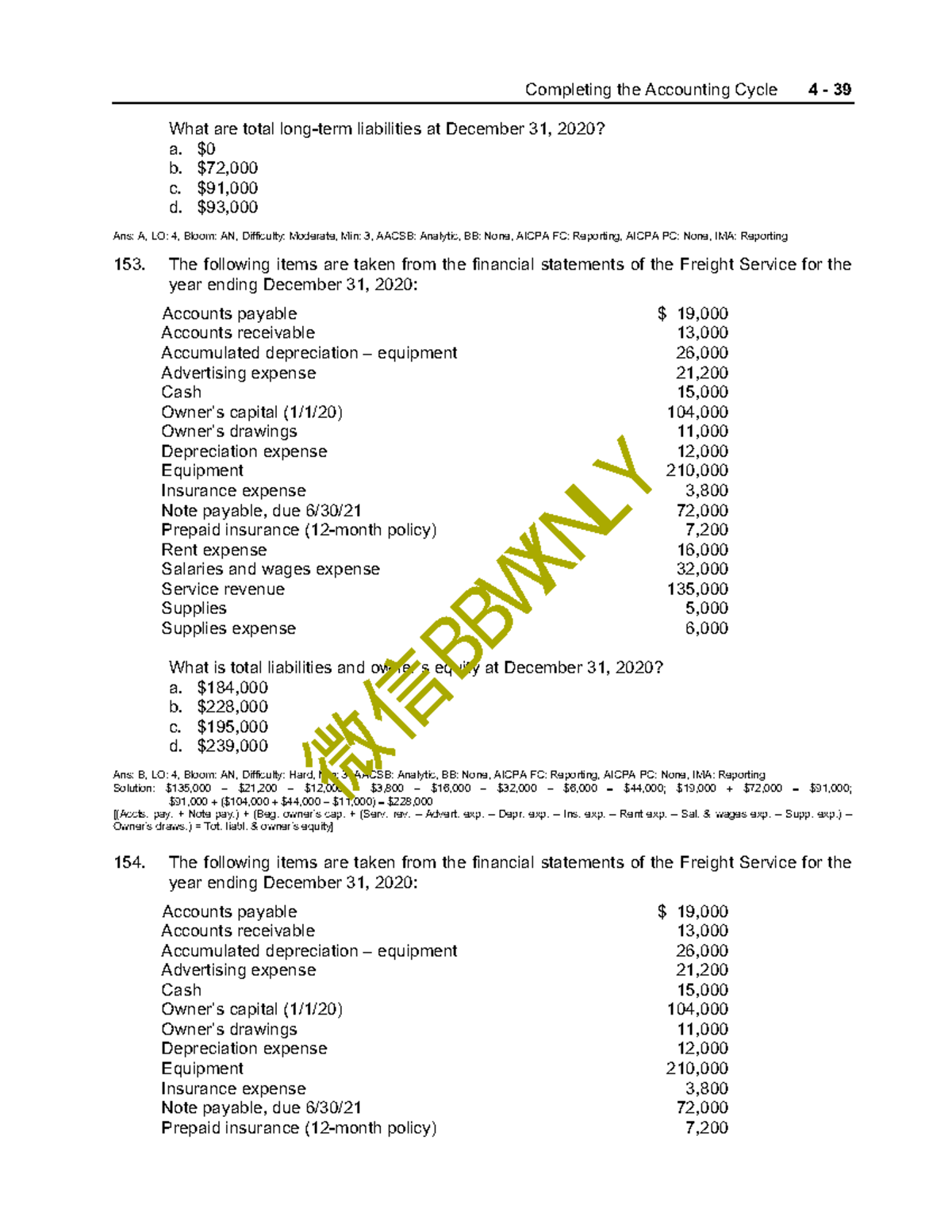 Accounting principles 14th edition by weygandt tb 408 - What are total ...