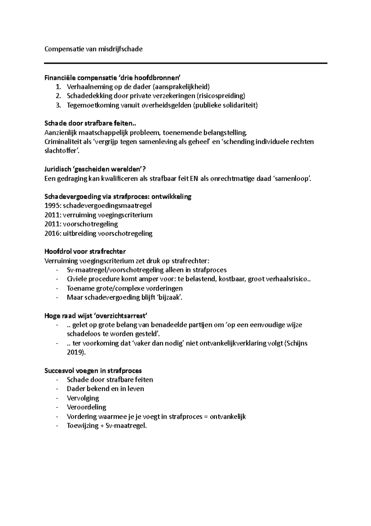 Compensatie van misdrijfschade - Compensatie van misdrijfschade ...