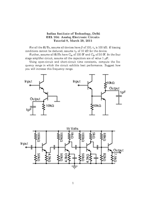 Tut10 - Analog Electronic Circuits - Indian Institute of Technology ...