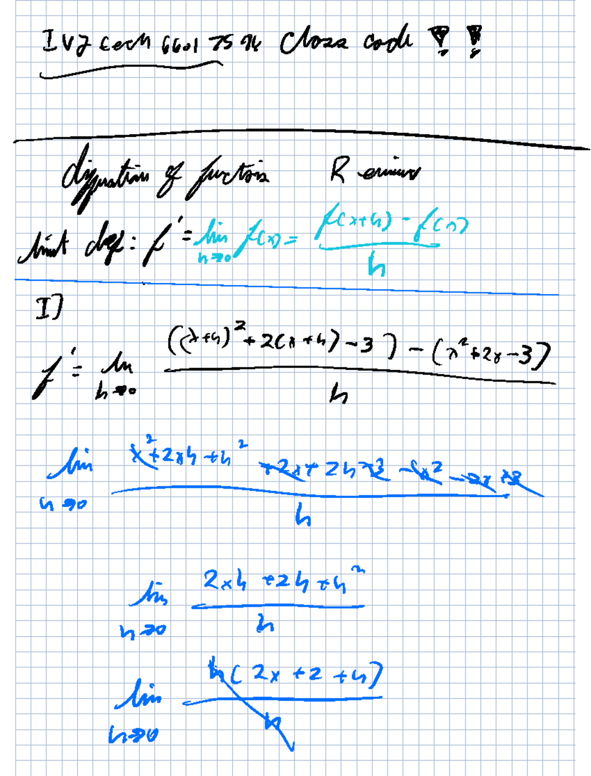 Ch C I - Basic review of Calculus 1 - i sae Class code I hit chef fi i ...
