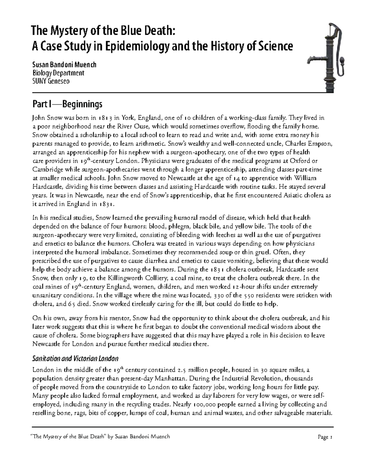 Ejercicio de Casos Blue Death - The Mystery of the Blue Death: A Case ...