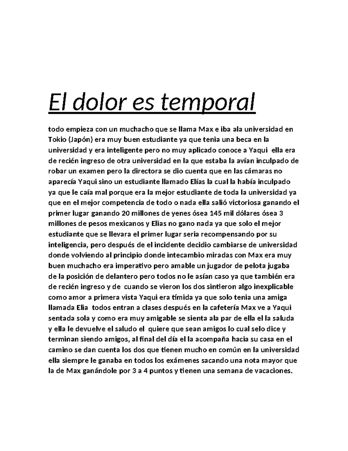 El vulebar - ......... - El dolor es temporal todo empieza con un ...