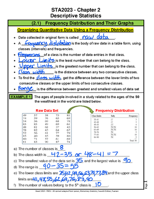 STA2023 Chapter 3 Notes - Page 1 STA2023 - Chapter 3 Probability and ...