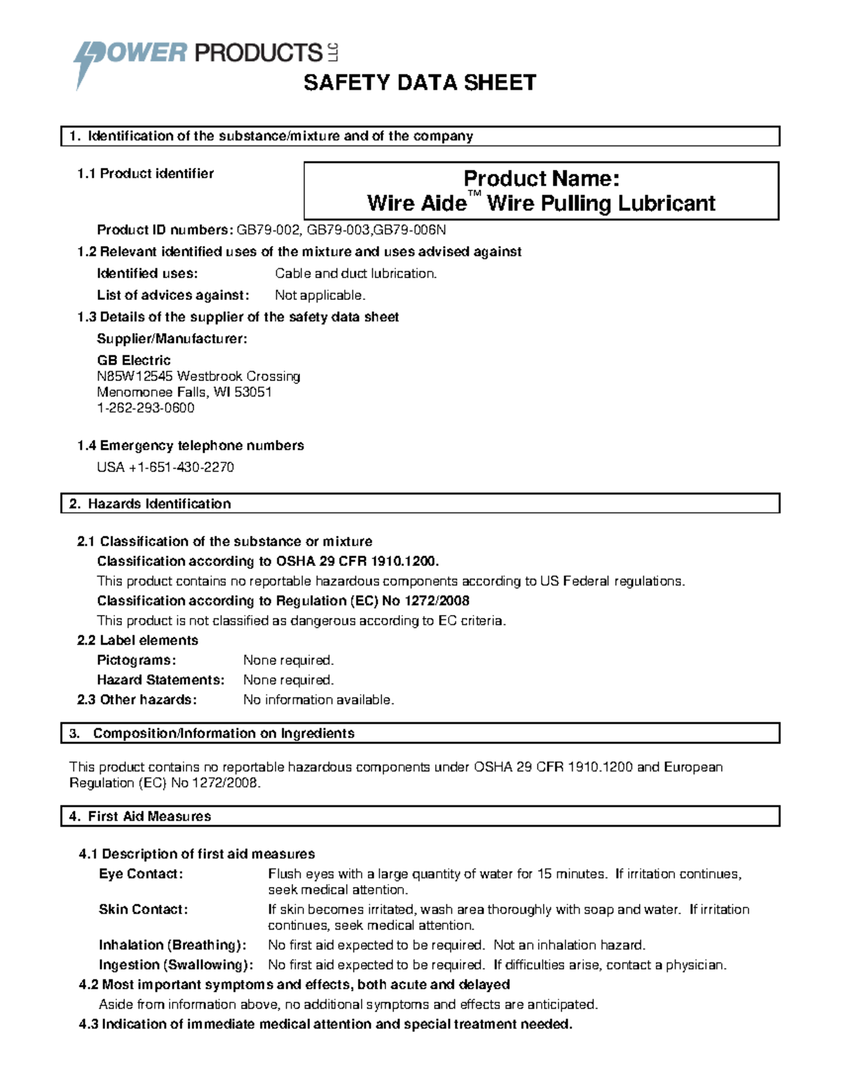 79-006N Tchdat SDS - FDS - SAFETY DATA SHEET Identification of the substance/mixture and of the ...