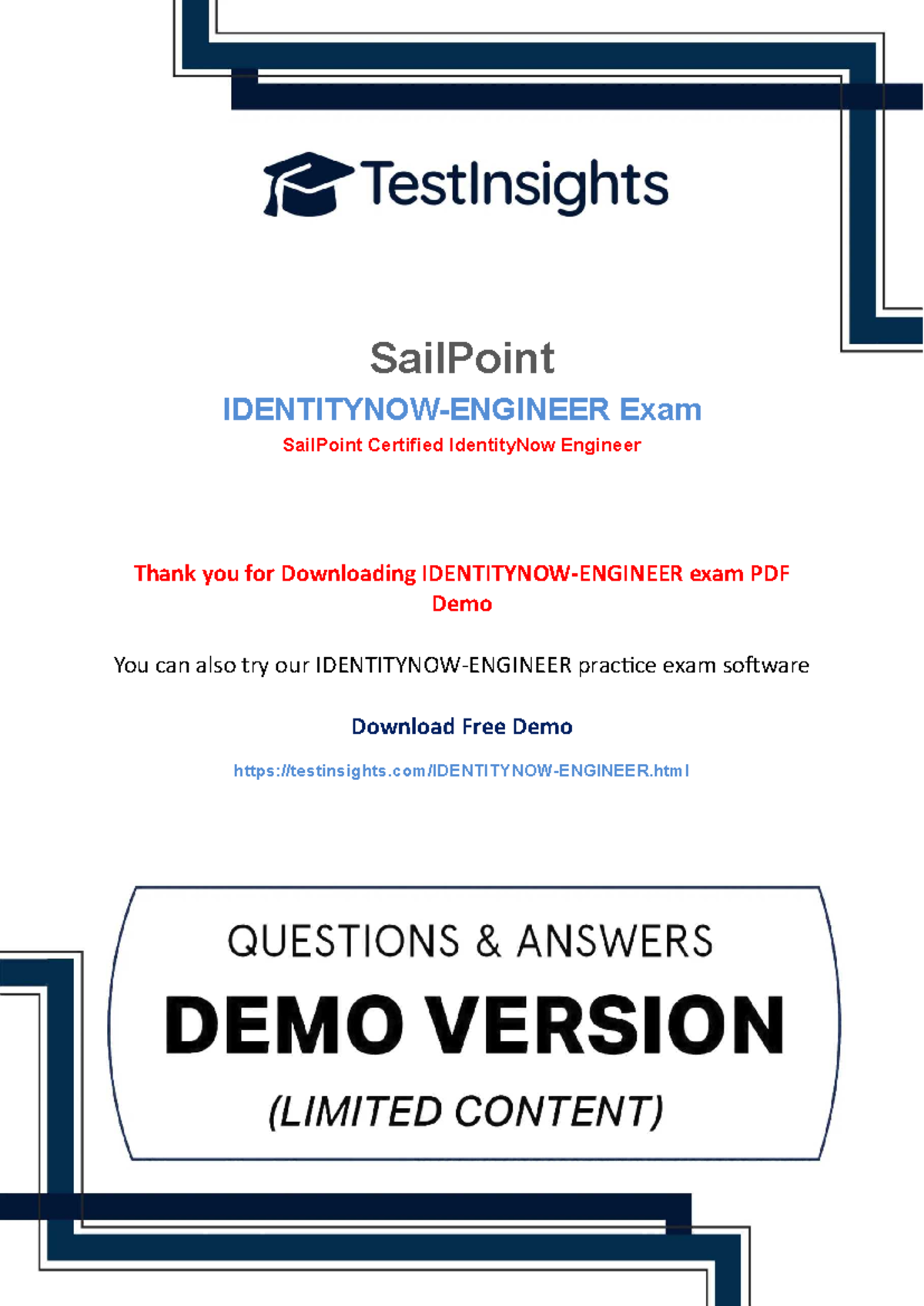 Identity Now-Engineer-demo - SailPoint IDENTITYNOW-ENGINEER Exam ...