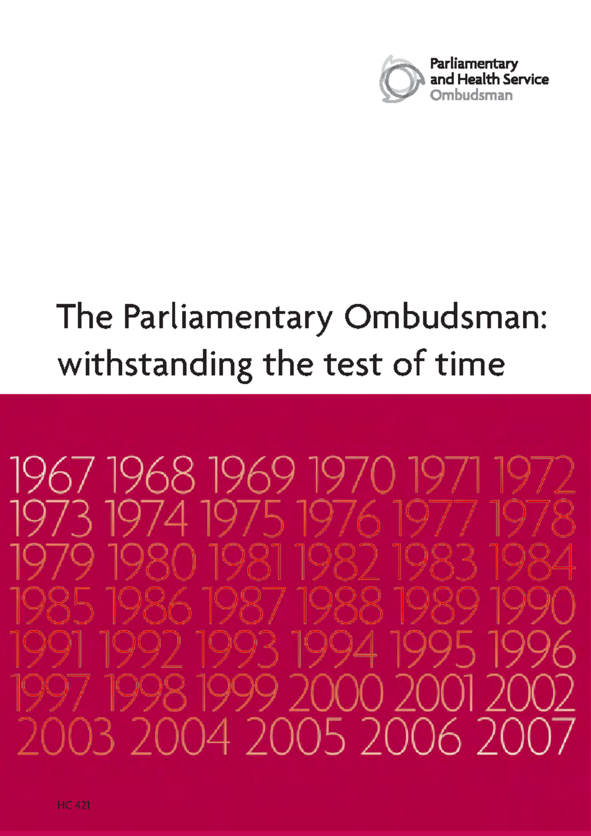 Richard Kirkham PO withstanding the test of time - HC 421 The ...