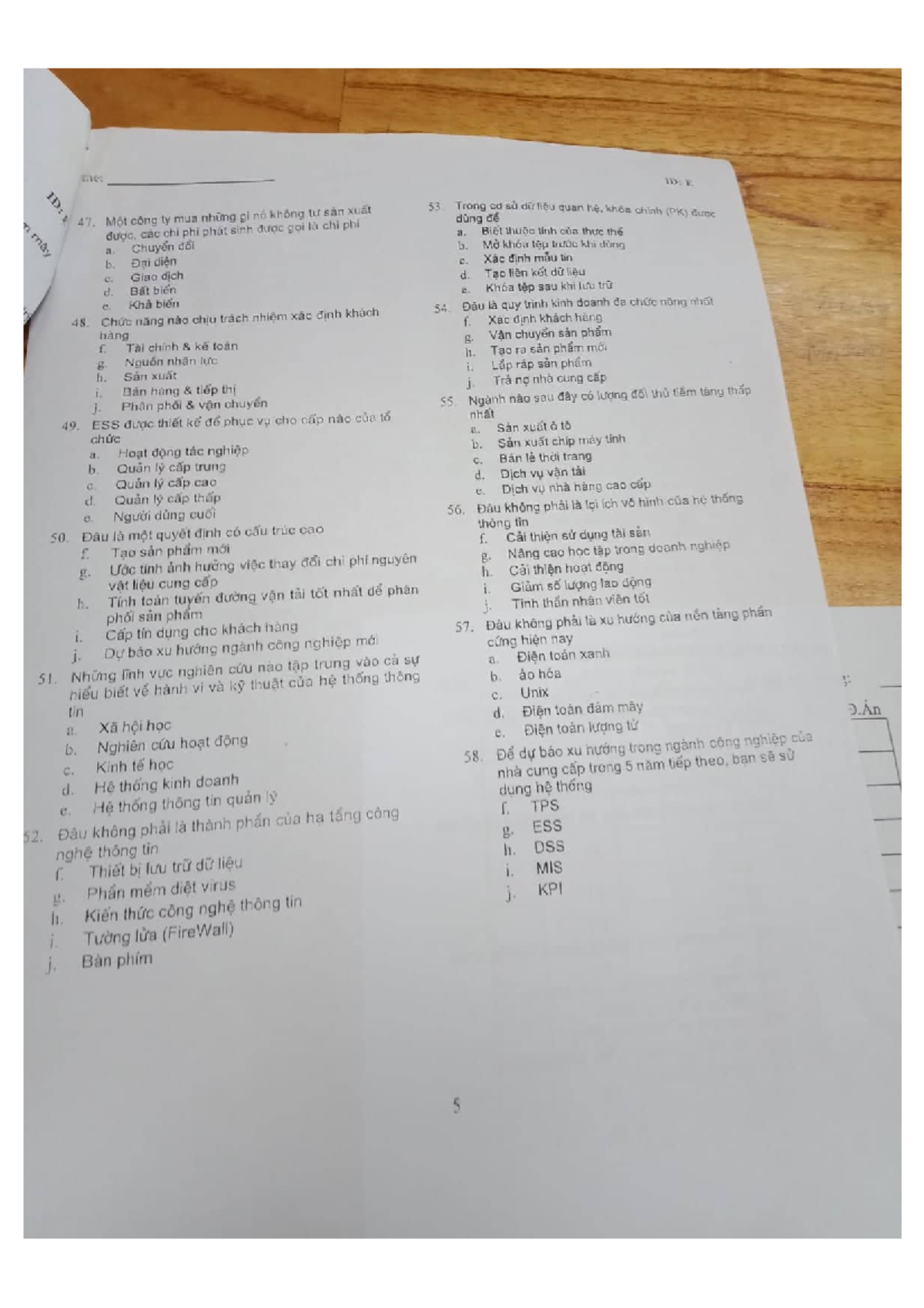 TN Htttql - Trắc nghiệm - Hệ Thống Thông Tin Quản Lý - Studocu