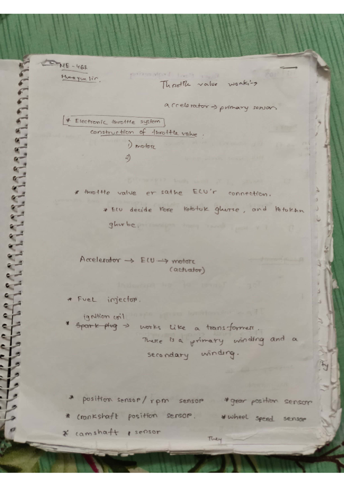 Mahtab note - automobile engineering - Studocu