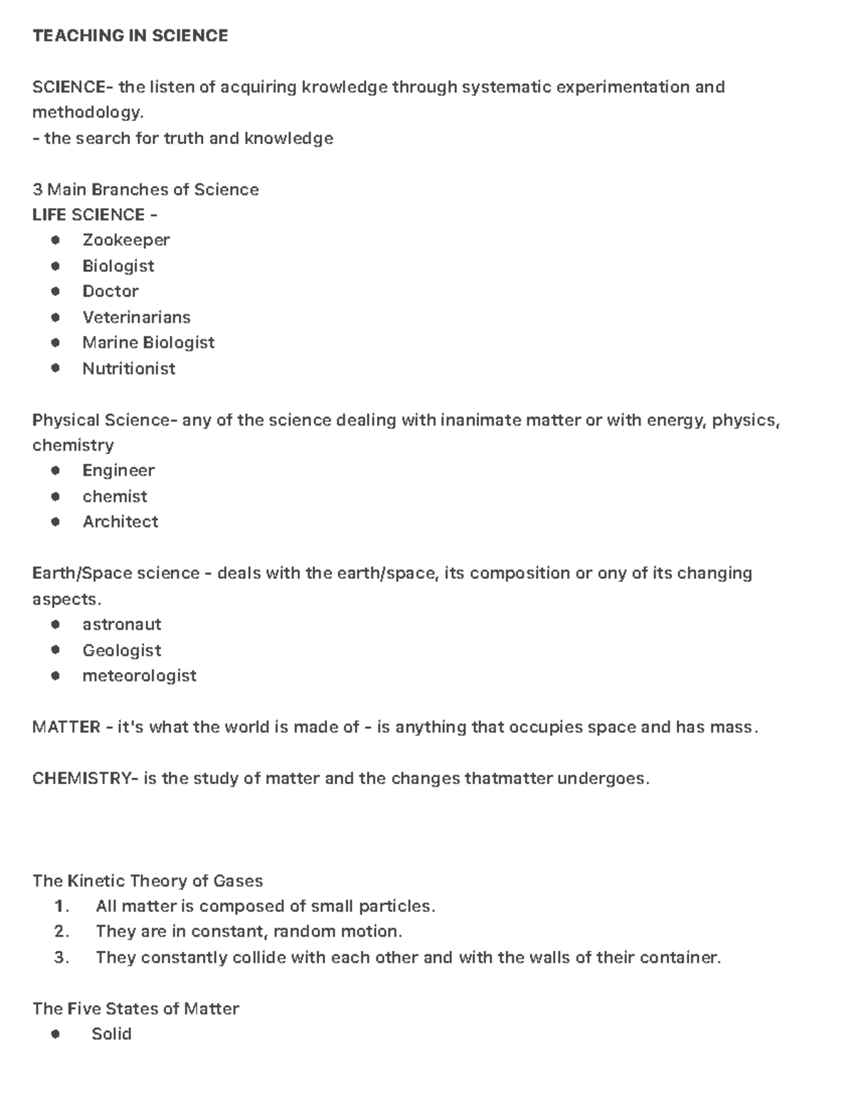 Teaching IN Science - 1. 2. 3. TEACHING IN SCIENCE SCIENCE- the listen ...