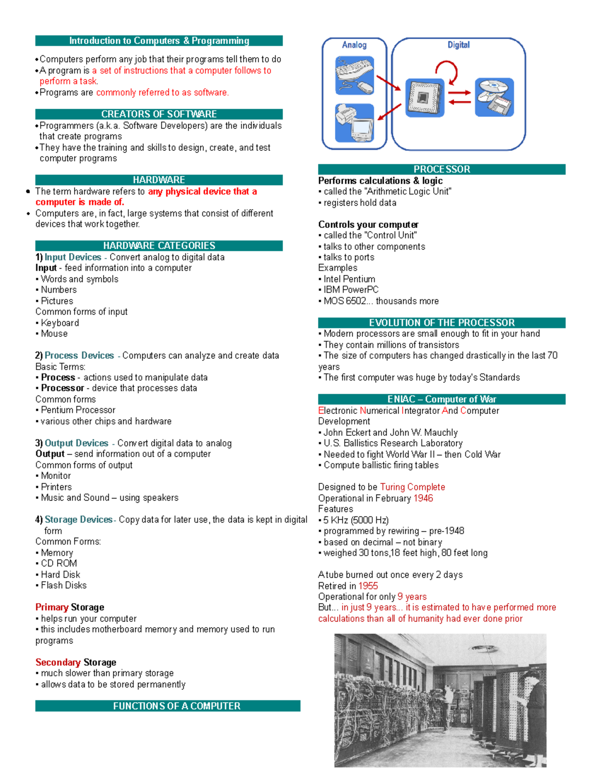 Module 1 Introduction to Computers PLD - Introduction to Computers ...