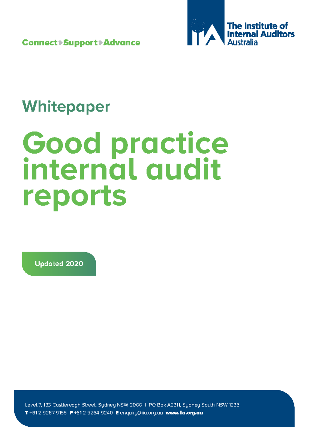 Iia-whitepaper good-practice-internal-audit-reports - ####### Level 7 ...