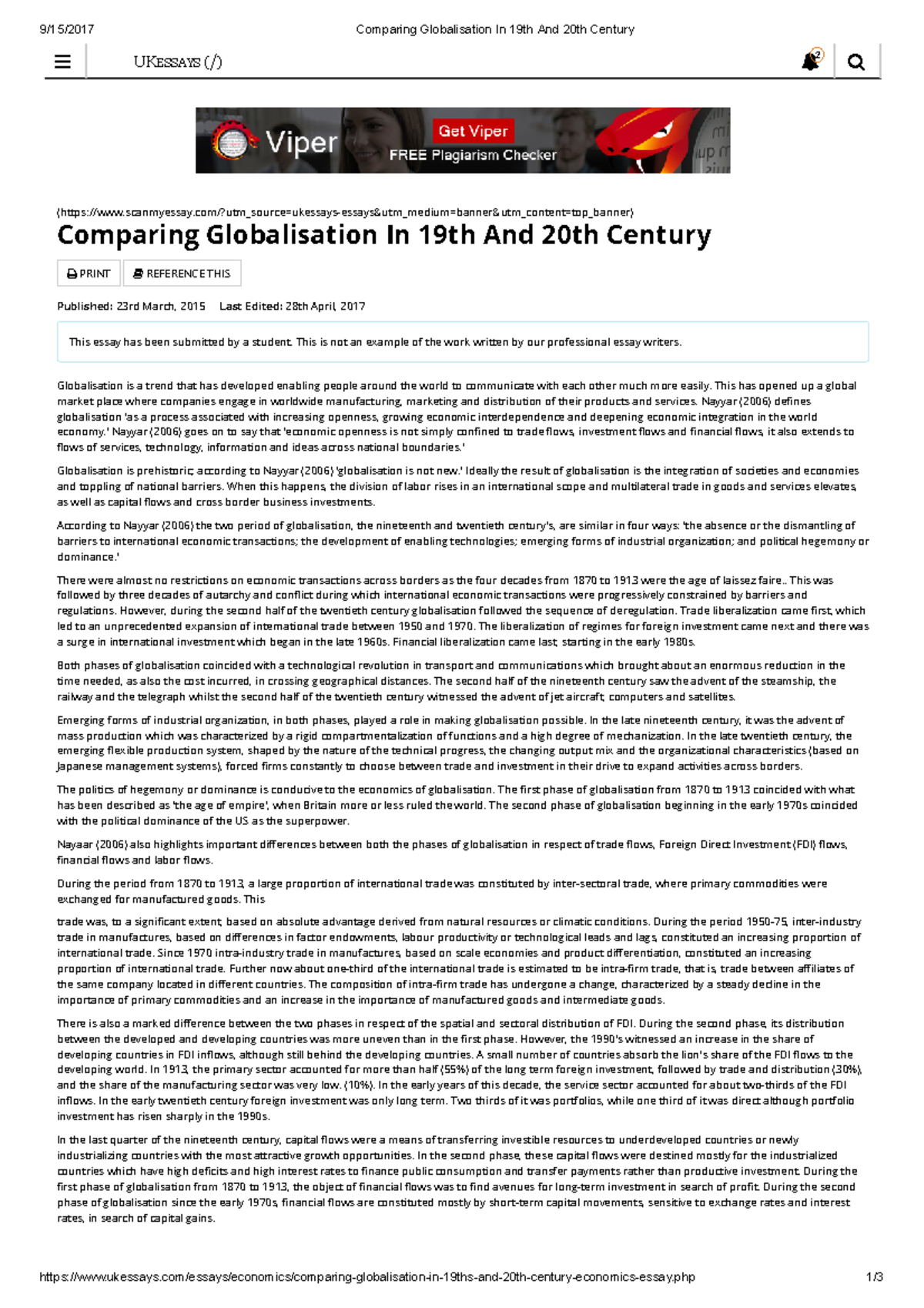 11-Comparing Globalisation In 19th And 20th Century - 9/15/2017 ...