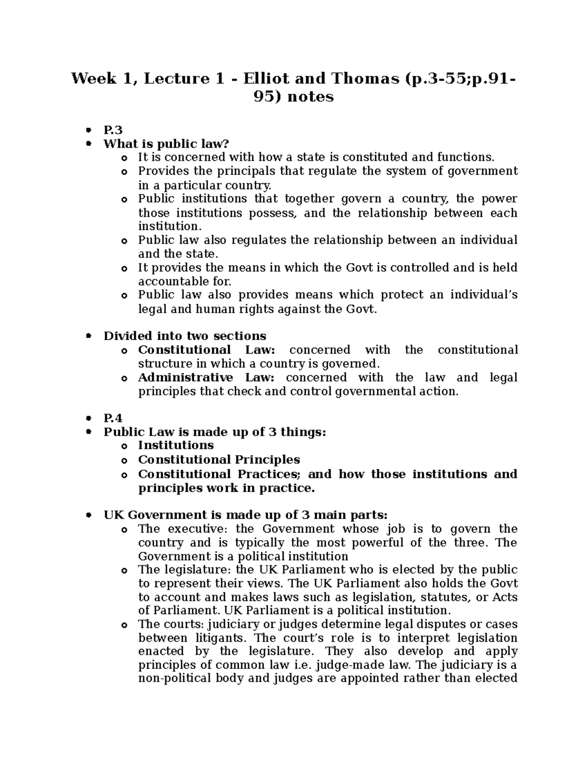 Elliot and Thomas Notes p.3-55; p - Week 1, Lecture 1 - Elliot and ...