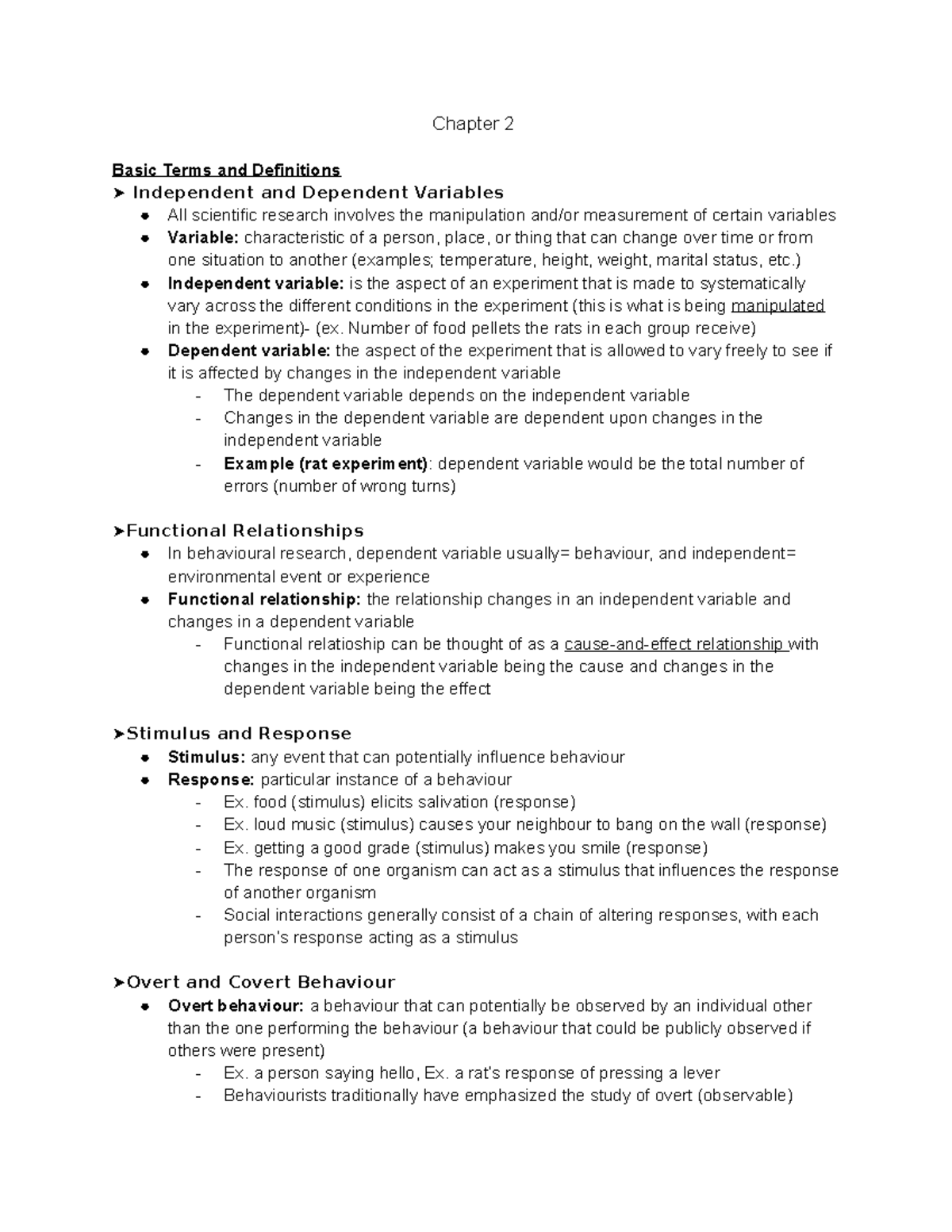 Chapter 2 Notes - Dr. Mandy Wintink - Introduction to Learning and ...