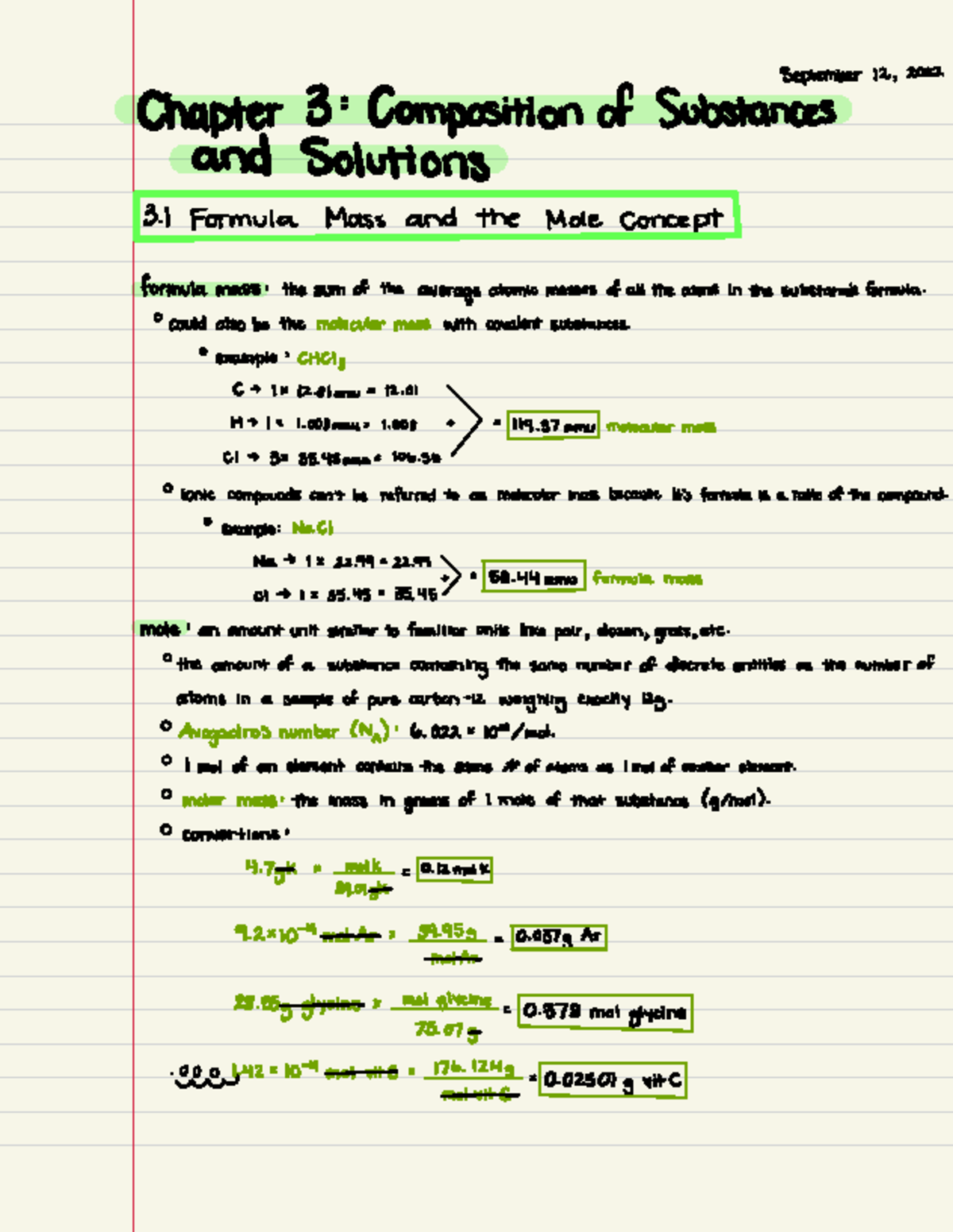 Chemistry 111 chapter 3 - CH 111 - Studocu