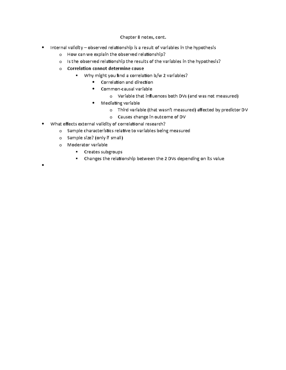 Chapter 8 notes, cont - Chris Dickinson - Chapter 8 notes, cont ...