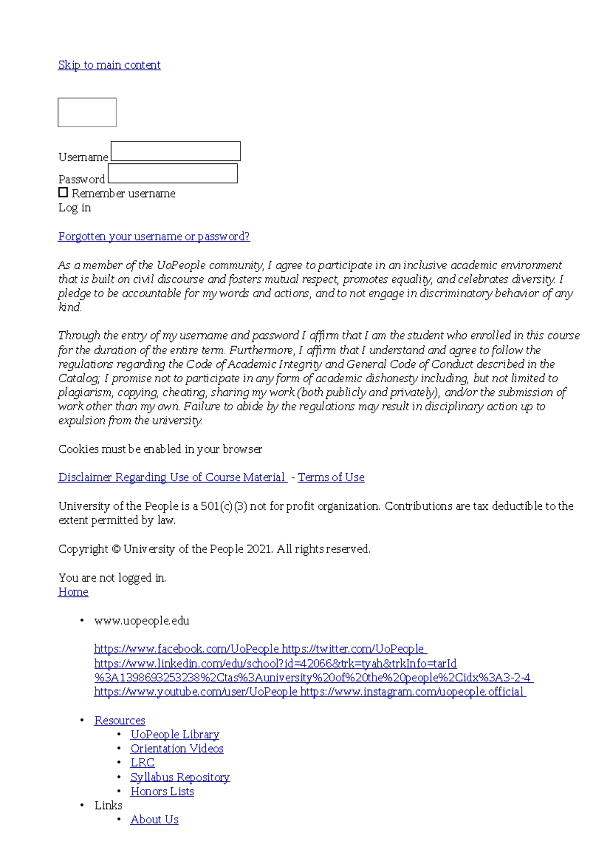 Written Assignment - Unit 1 - Skip to main content Username Password ...