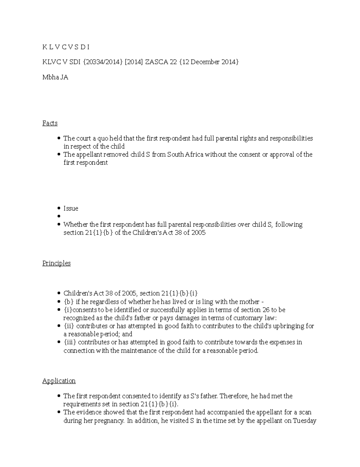 KLVC V SDI case summary - K L V C V S D I KLVC V SDI {20334/2014} [2014 ...