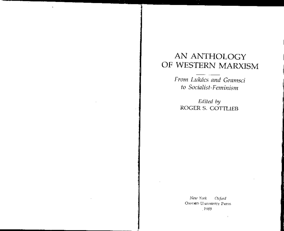 Gramsci - Prison Notebooks - Intellectuals - AN ANTHOLOGY OF WESTERN ...