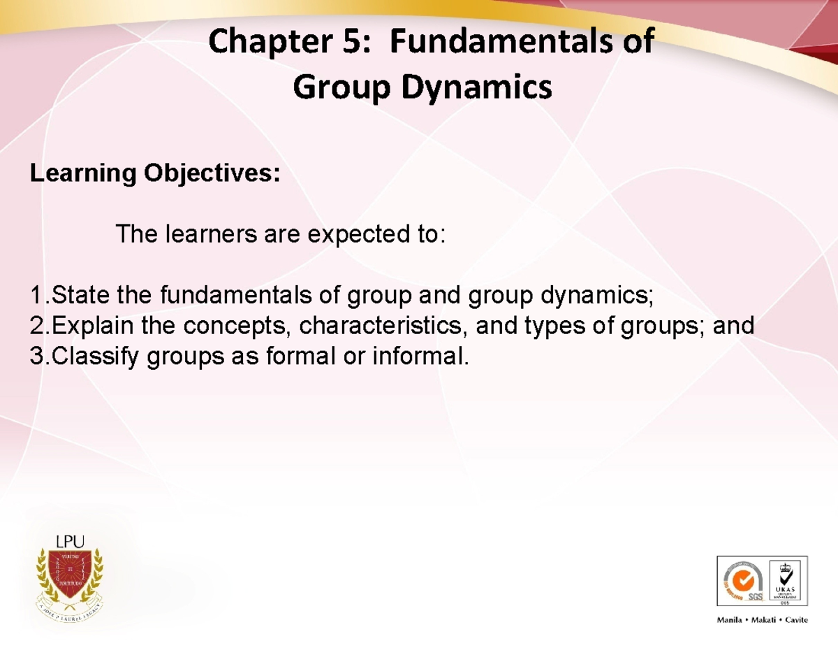 Nstp1-chapter-5-fundamentals-of-group-dynamics compress - Chapter 5 ...