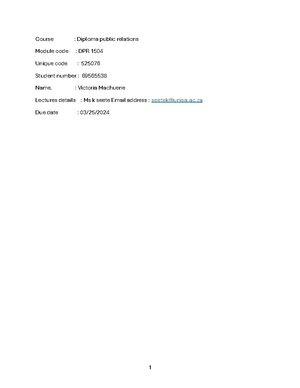 DPR 2604 Portfolio Examination - NAME: THABANG SURNAME: MPHAHLELE ...