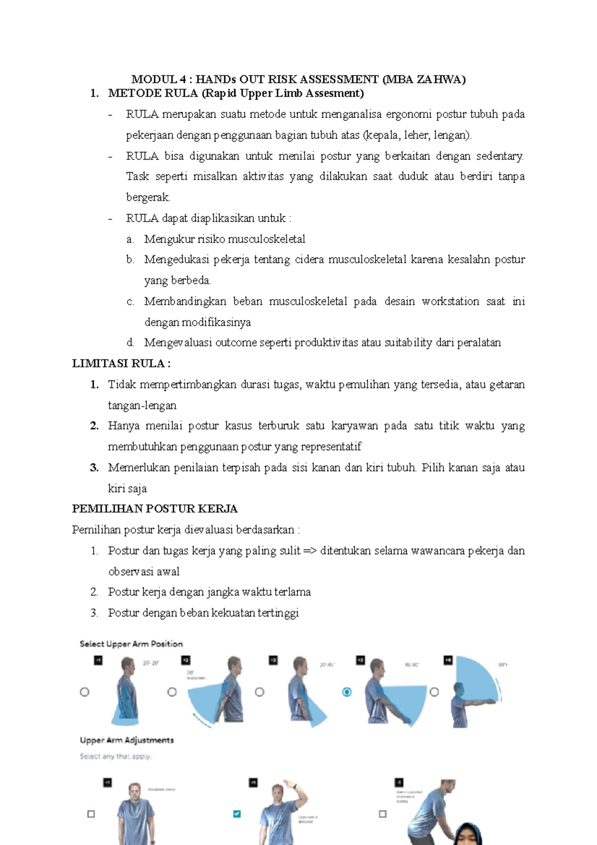 Handsout RISK Assessment - MODUL 4 : HANDs OUT RISK ASSESSMENT (MBA ...